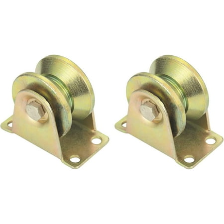 2 V-Groove Track Wheel Heavy Duty Rigid Caster with Bracket for ...