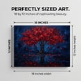 XaaKee Canvas Wall Art Prints Bright Crimson Canopy Abstract Botanical ...