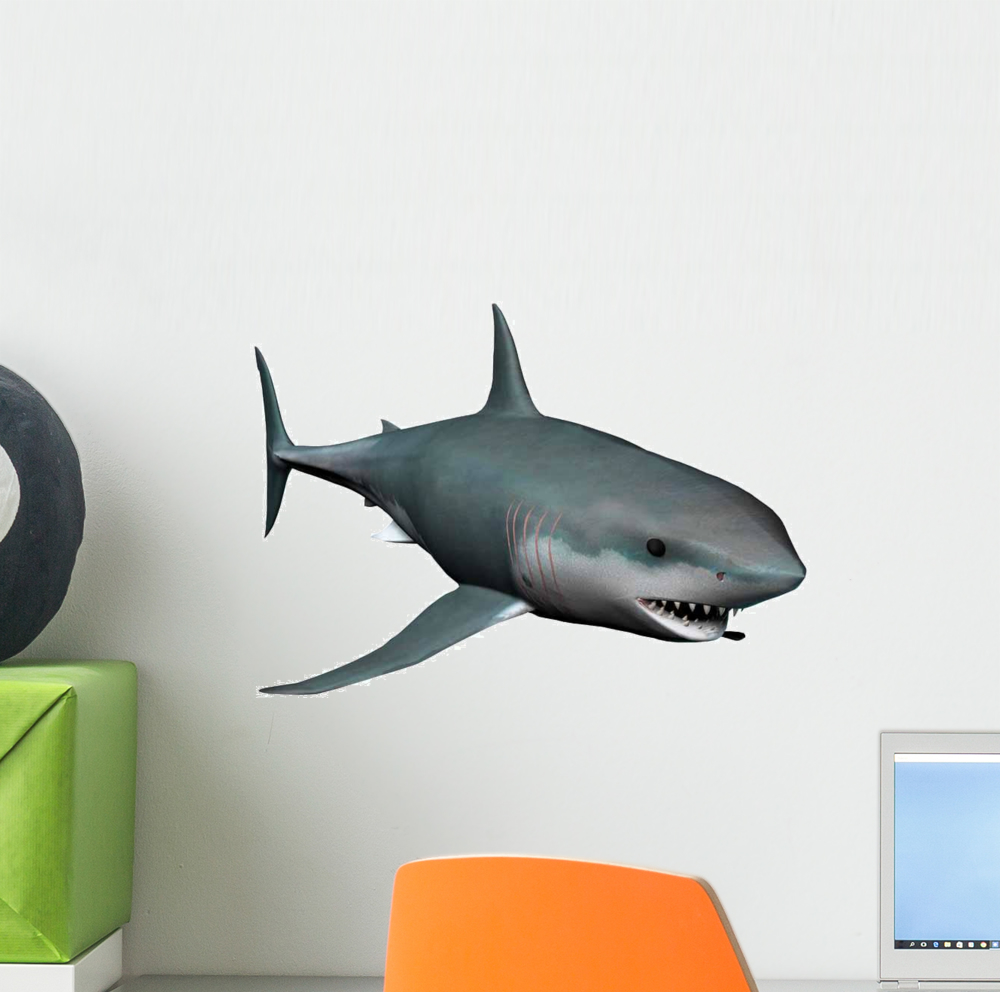 Shark Wall Decal Sticker, Wallmonkeys Peel & Stick Vinyl Graphic (12 in ...