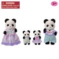 Calico Critters Pookie Panda Family, Set of 4 Collectible Doll Figures ...