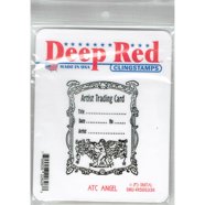 Deep Red Cling Stamp 4"X5"-ATC Flourish - Walmart.com