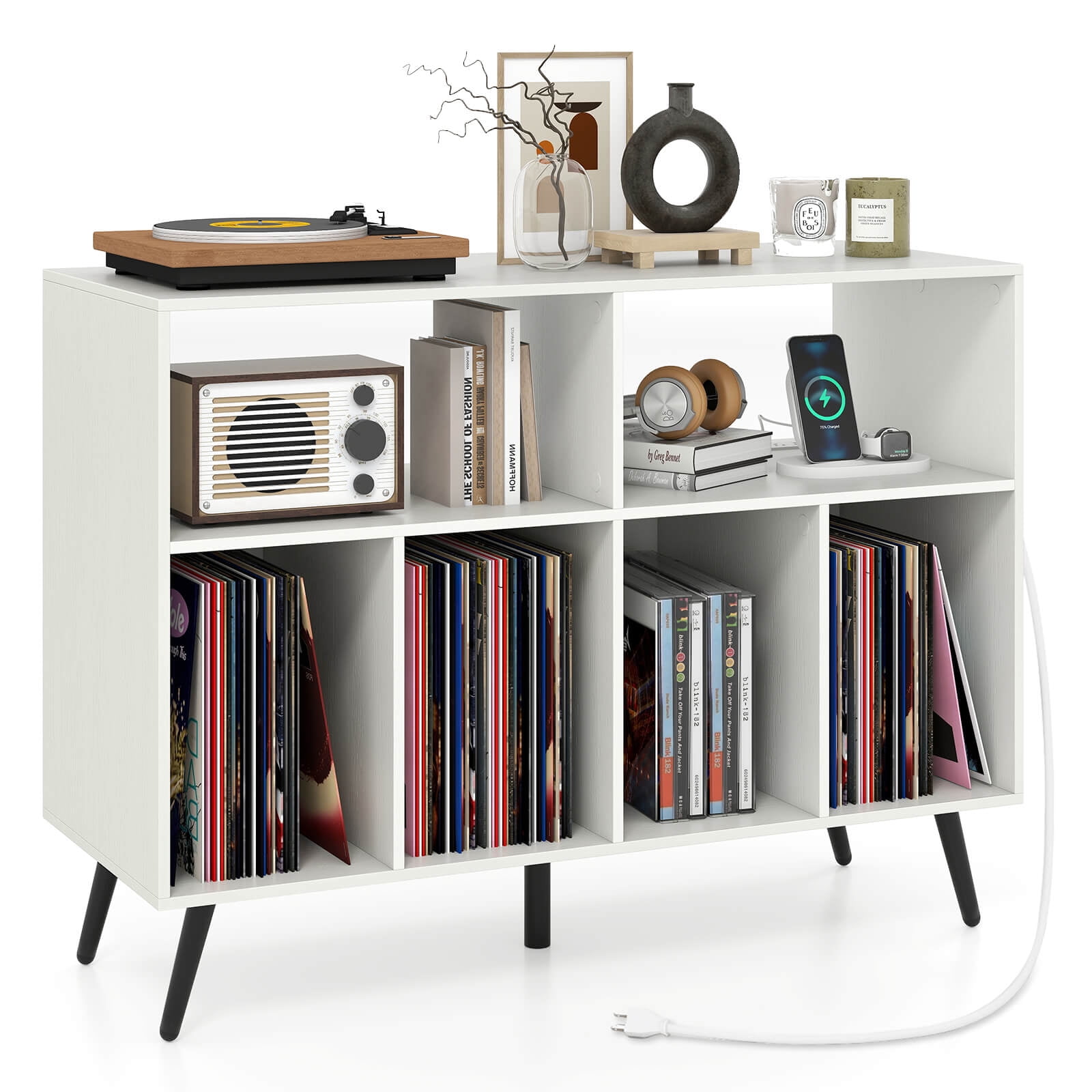 Click here for Costway Large Record Player Stand Cabinet With Bui... prices