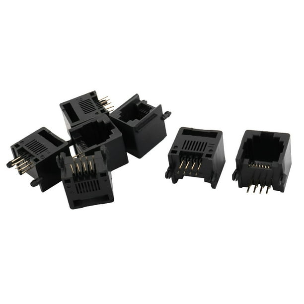 RJ45 8P8C Female PCB Mounting Modular Jack Ethernet Network Connector ...