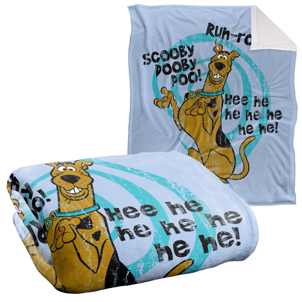 Scooby-Doo Blanket, 50"x60", Quoted Silky Touch Sherpa Back Super Soft ...