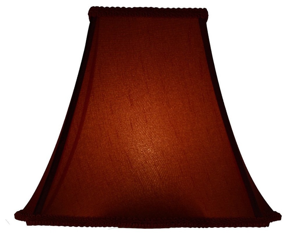 Urbanest Scalloped Box Lamp Shade, 5x12x10", Burgundy - Walmart.com