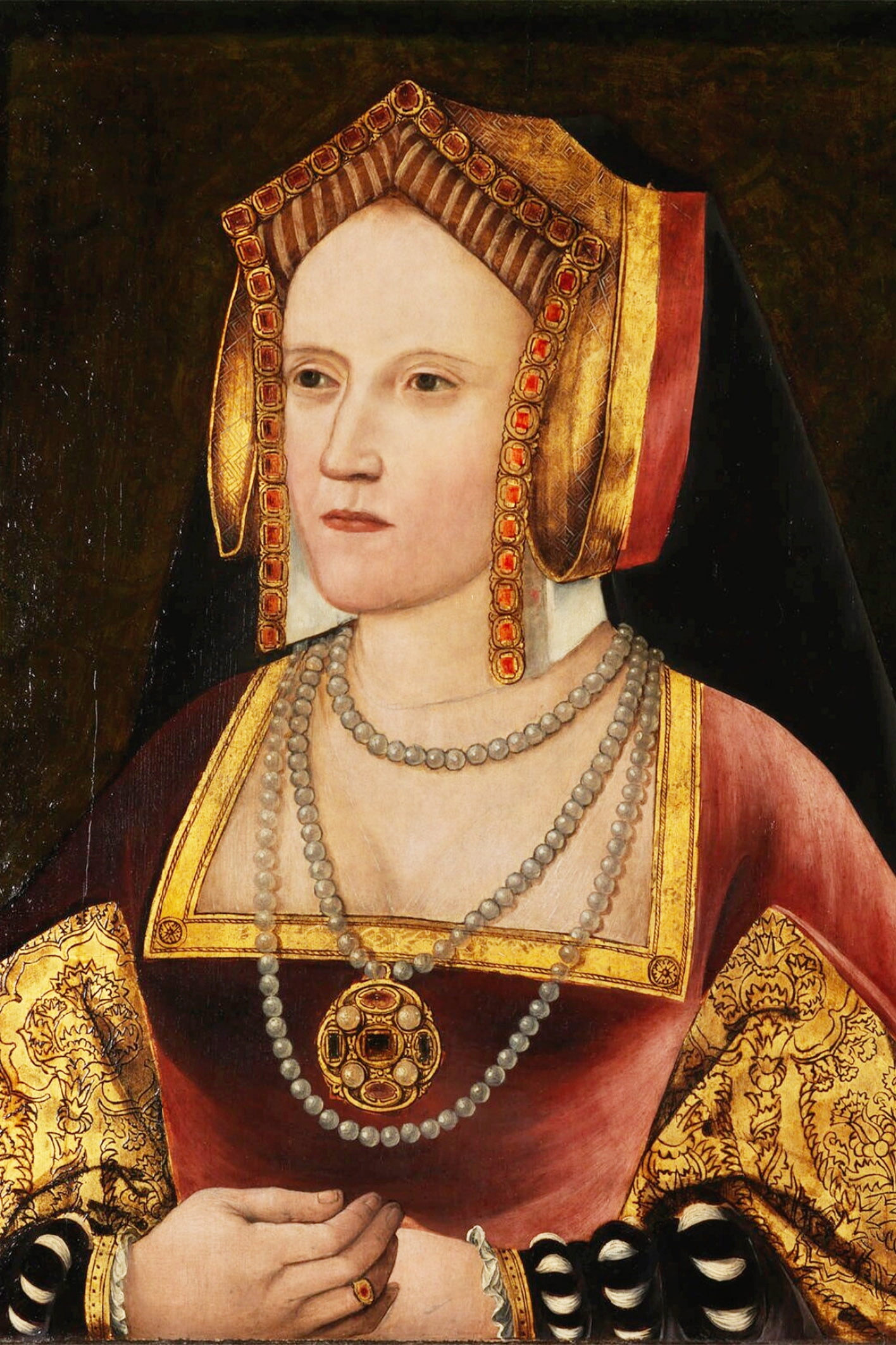 24x36 gallery poster, Catherine of Aragon, c. 1520 - Walmart.com