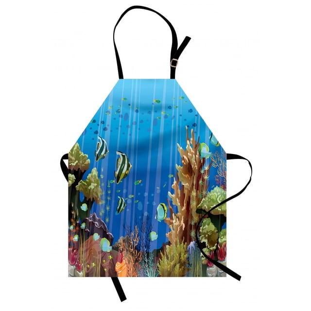 Marine Apron Majestic Universe Deep Underwater World Exotic Coral Reef ...