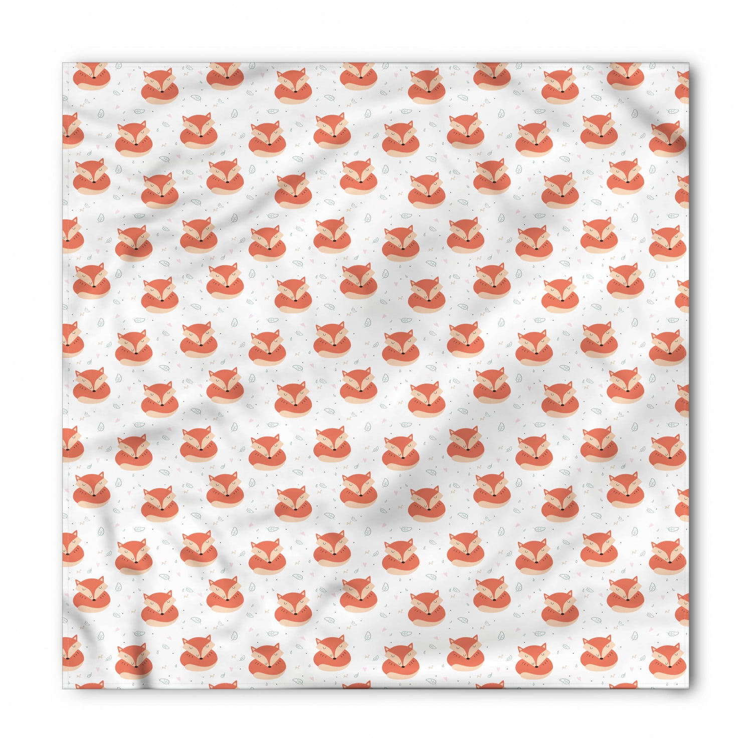 Fox Bandana, Vintage Animal Sleeping, Unisex Head and Neck Tie, by ...