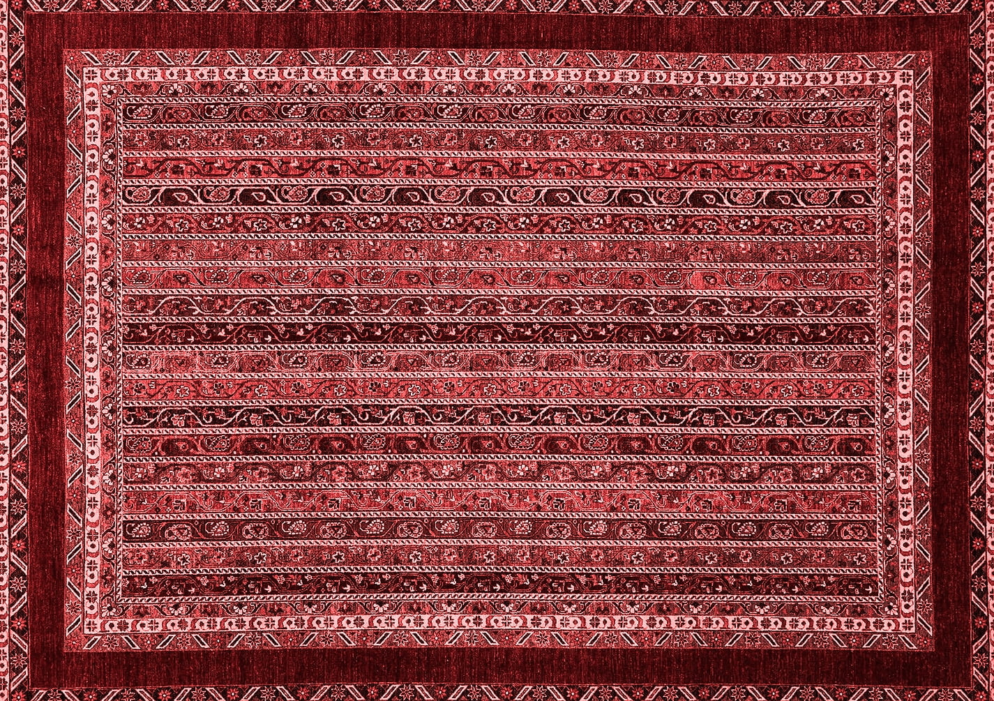 Ahgly Company Indoor Rectangle Abstract Red Modern Area Rugs, 7' x 9 ...