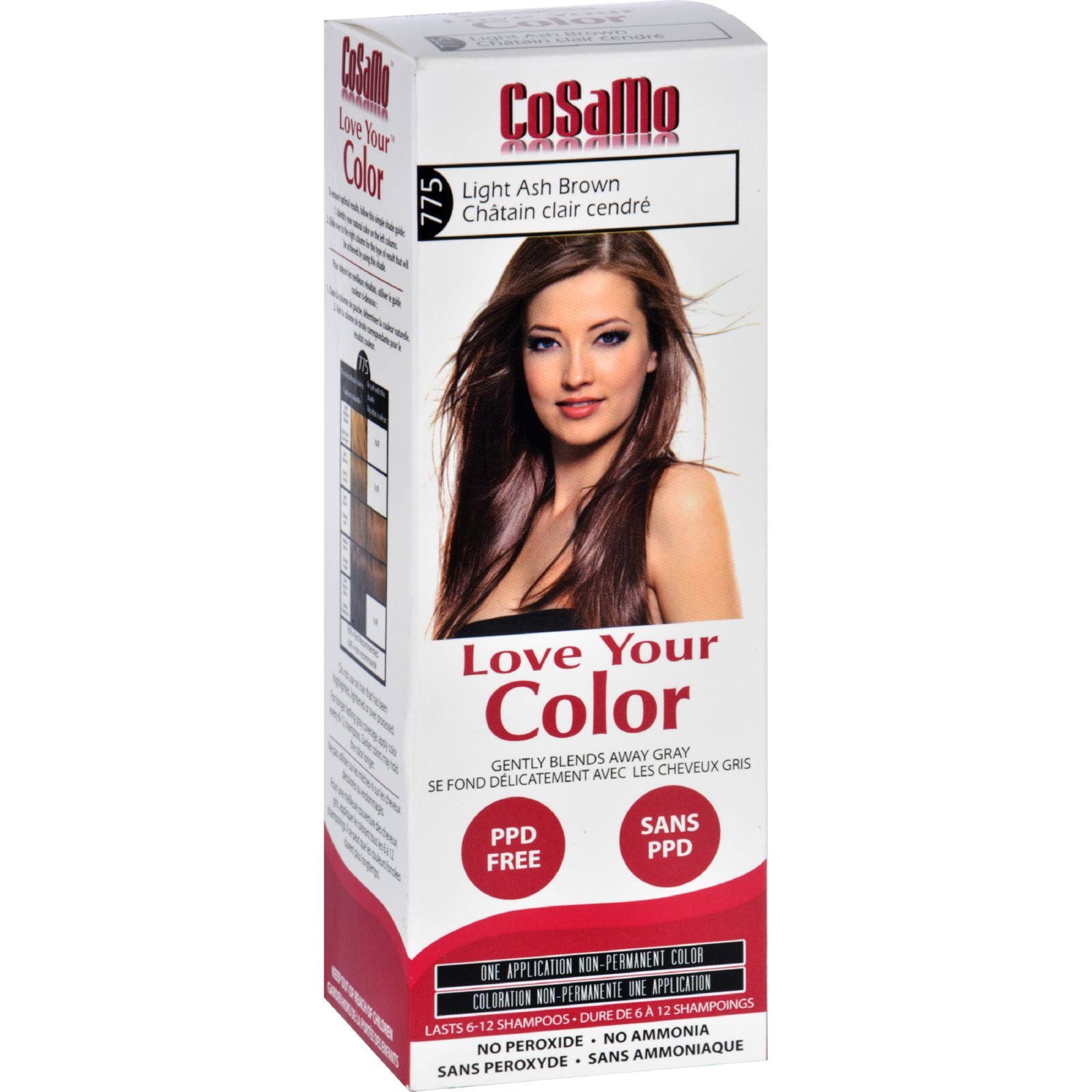 Love Your Color Hair Color - CoSaMo - Non Permanent - Lt Ash Brown - 1 ...