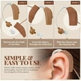 MEDca Hearing Aid Protectors Clip Corded Fabric Cover with BTE, Tan ...