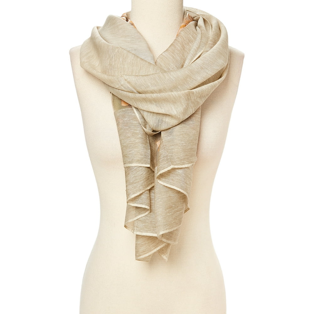 Oussum - Tan Lightweight Casual Women Scarfs for Winter and Summer Fall ...
