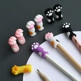 NOVELAR Cat Claw Knitting Needle Caps, 6-Pack Silicone, Keeps Stitches ...