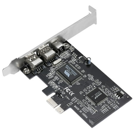 PCI-E 3 Ports 1394a 1394b Firewire Expansion Card PCI-Express ...