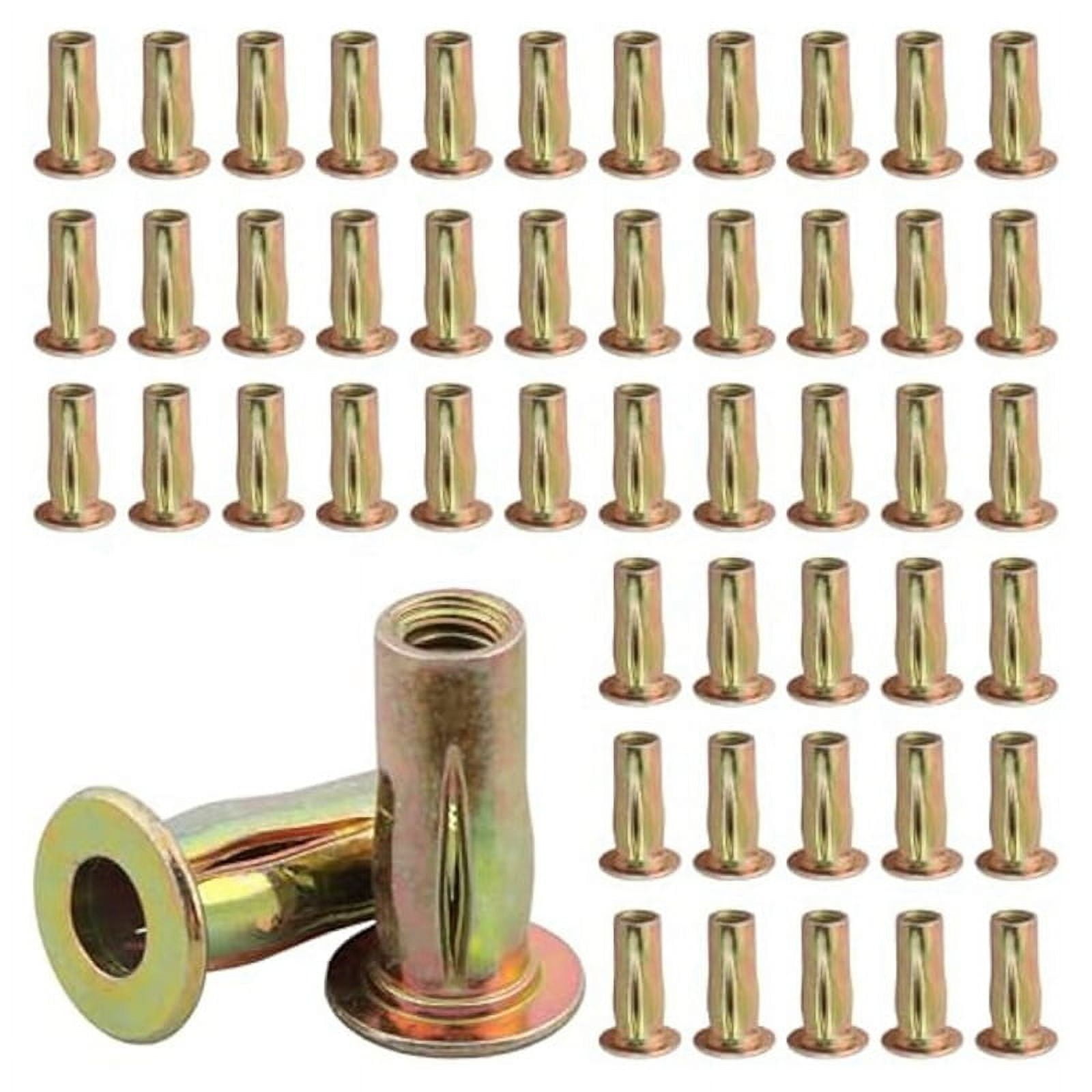 Kit de 50 Tuercas Remachables de Agarre Múltiple, Vástago Preabulado de ...