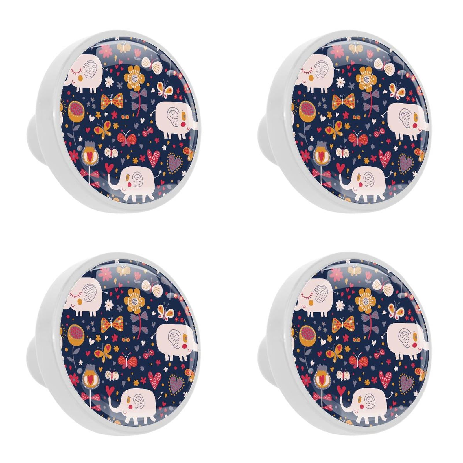 4 Pcs Elephant Knobs for Kitchen Cabinet Cupboard Dresser Bookcase ...