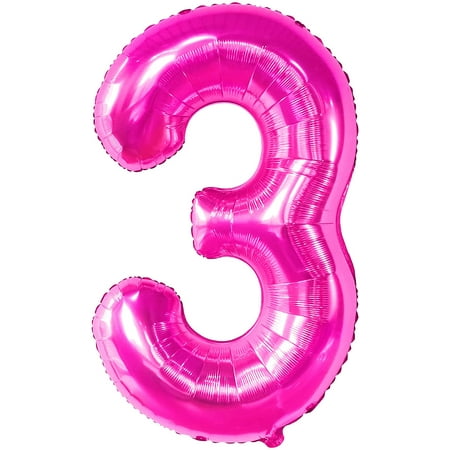 Giant Hot Pink 1 Balloon for First Birthday - 40 Inch | Pink One ...