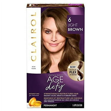 Clairol Expert Collection Age Defy Hair Color, 6G Light Golden Brown ...
