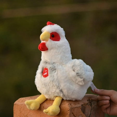 HTAIGUO Simulation Hen Simulation Chicken Chick Luhua Chicken Plush Toy Animal Poultry Doll Farm ...