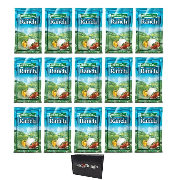 Hidden Valley Original Ranch Portion Salad Dressing Packets, 1.5 Oz - 15 Pack - Walmart.com
