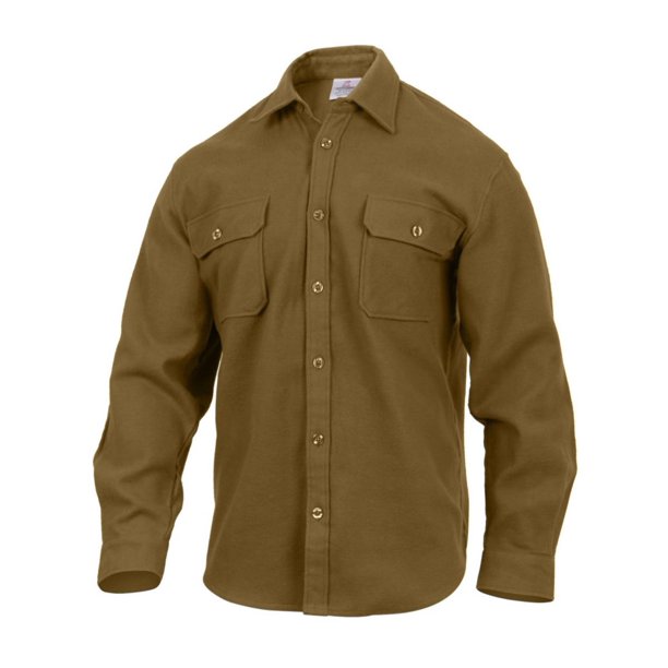 Extra Heavyweight Brawny Flannel Shirt, Solid Colors - Walmart.com