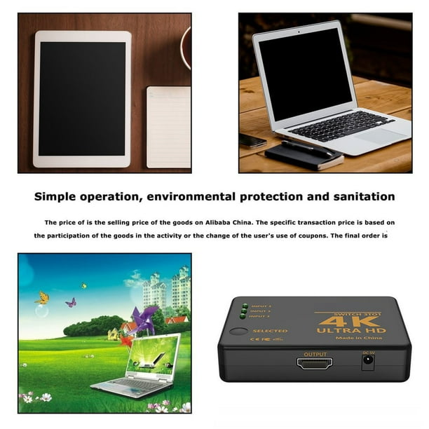 Plug And Play Low Power Consumption 3 Channel 4K HDMI-Compatible ...