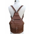 Womens Genuine Leather 3 In 1 Convertible Backpack Purse With Crossbody