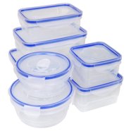 16 Pcs Plastic Food Storage Containers Set With Air Tight Locking Lids - Walmart.com