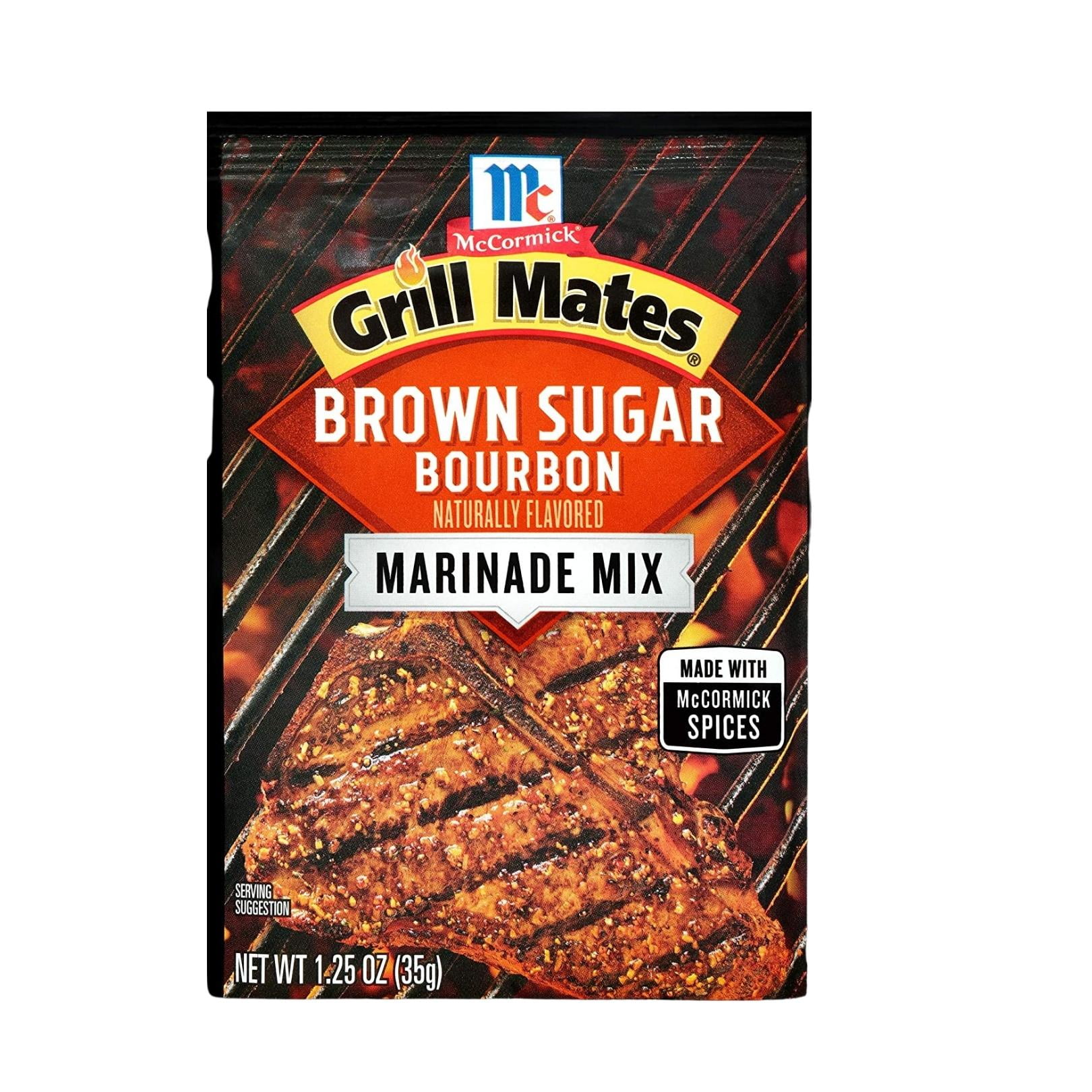McCormick Grill Mate Brown Sugar Bourbon Marinade 1.25oz (5 Packets ...