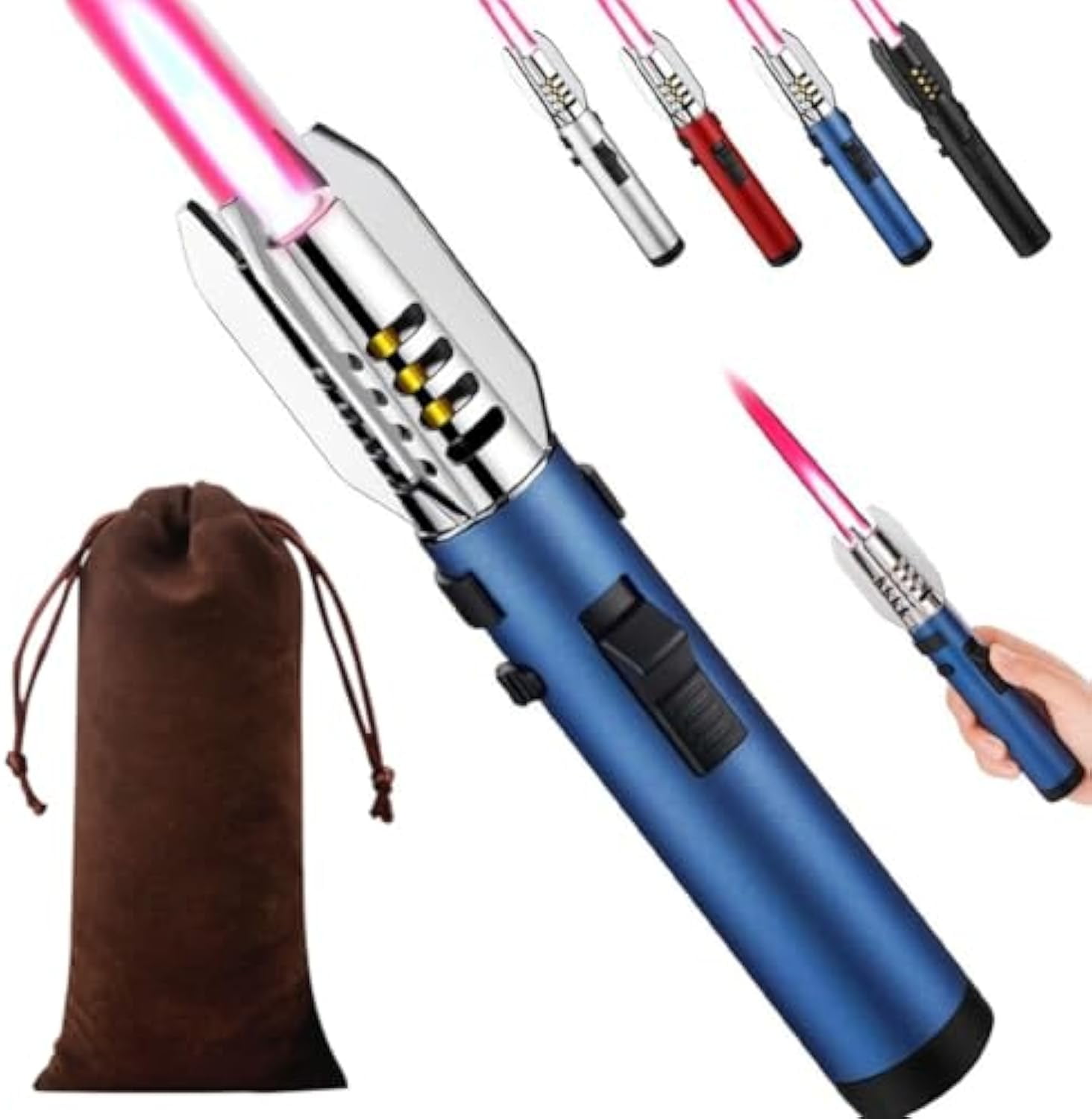 Lighter Windproof, Blazara Lighter Outdoor Camping Straight Flame ...