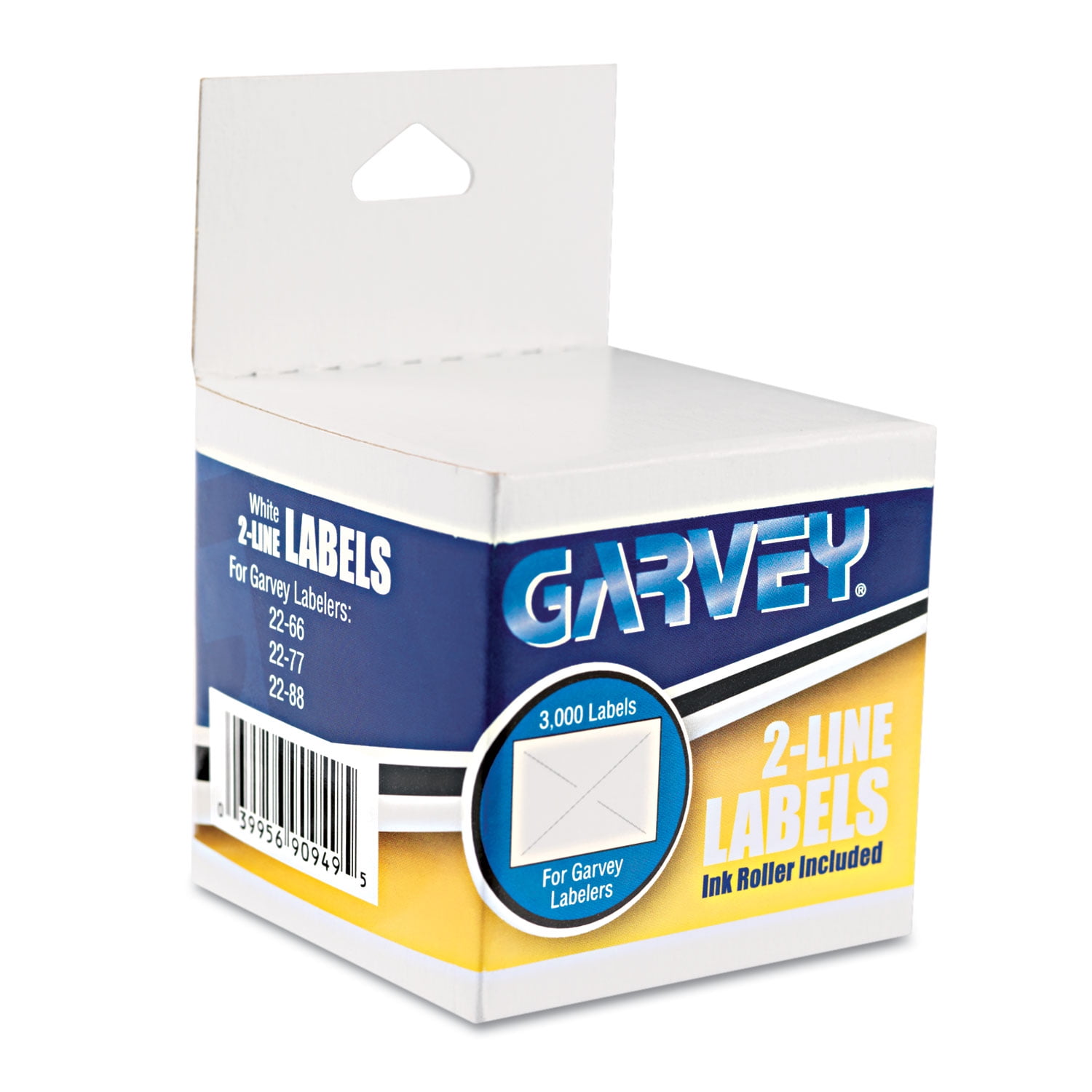 Garvey Two-Line Pricemarker Labels, 5/8 x 13/16, White, 1000/Roll, 3 ...