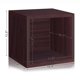 Way Basics Eco Stackable Storage Cube and Cubby Organizer, Espresso ...