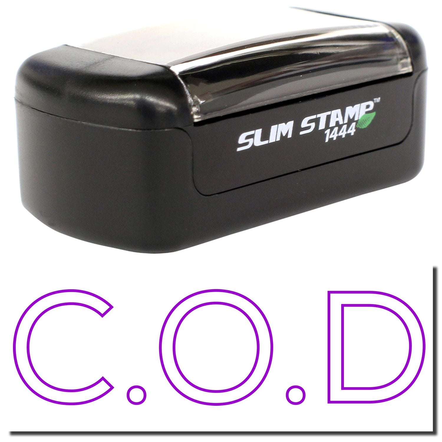 Slim Pre-Inked COD Outline Stamp, Slim 1444, Ultra Slim Design ...