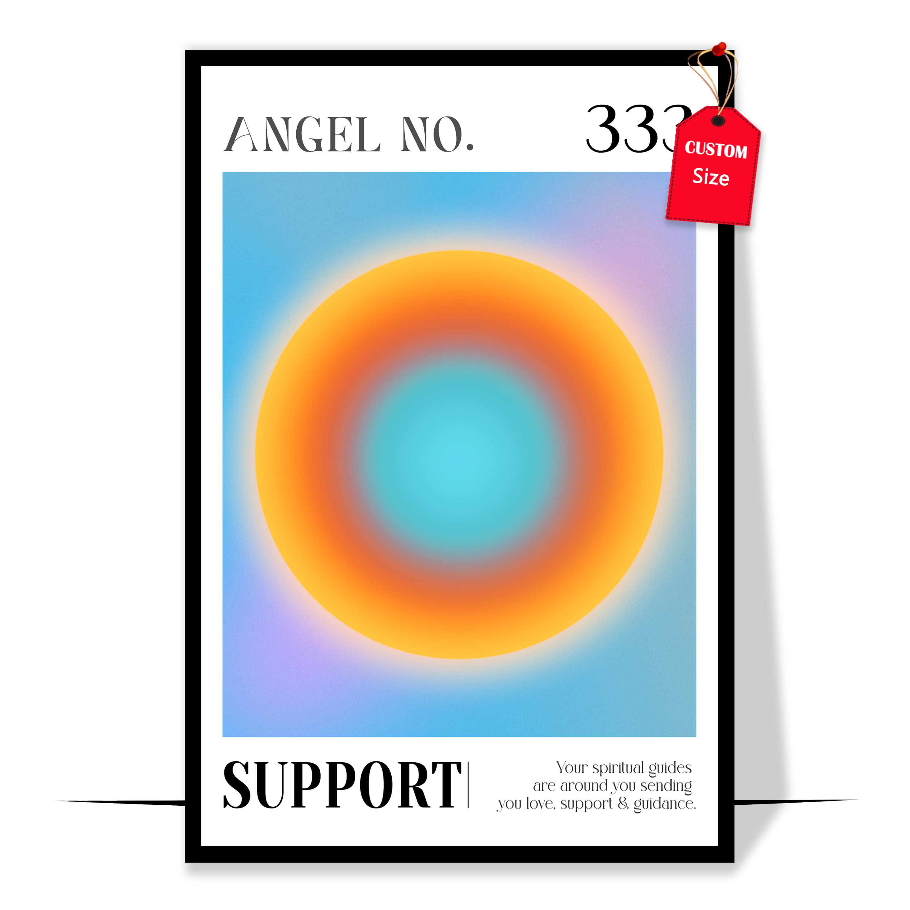 LOLUIS Angel Number Poster, Angel Number Aura Poster, Aesthetic Angel ...