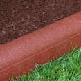 GroundSmart Playground Timber Edging, 92" Red Rubber Playground Edging ...