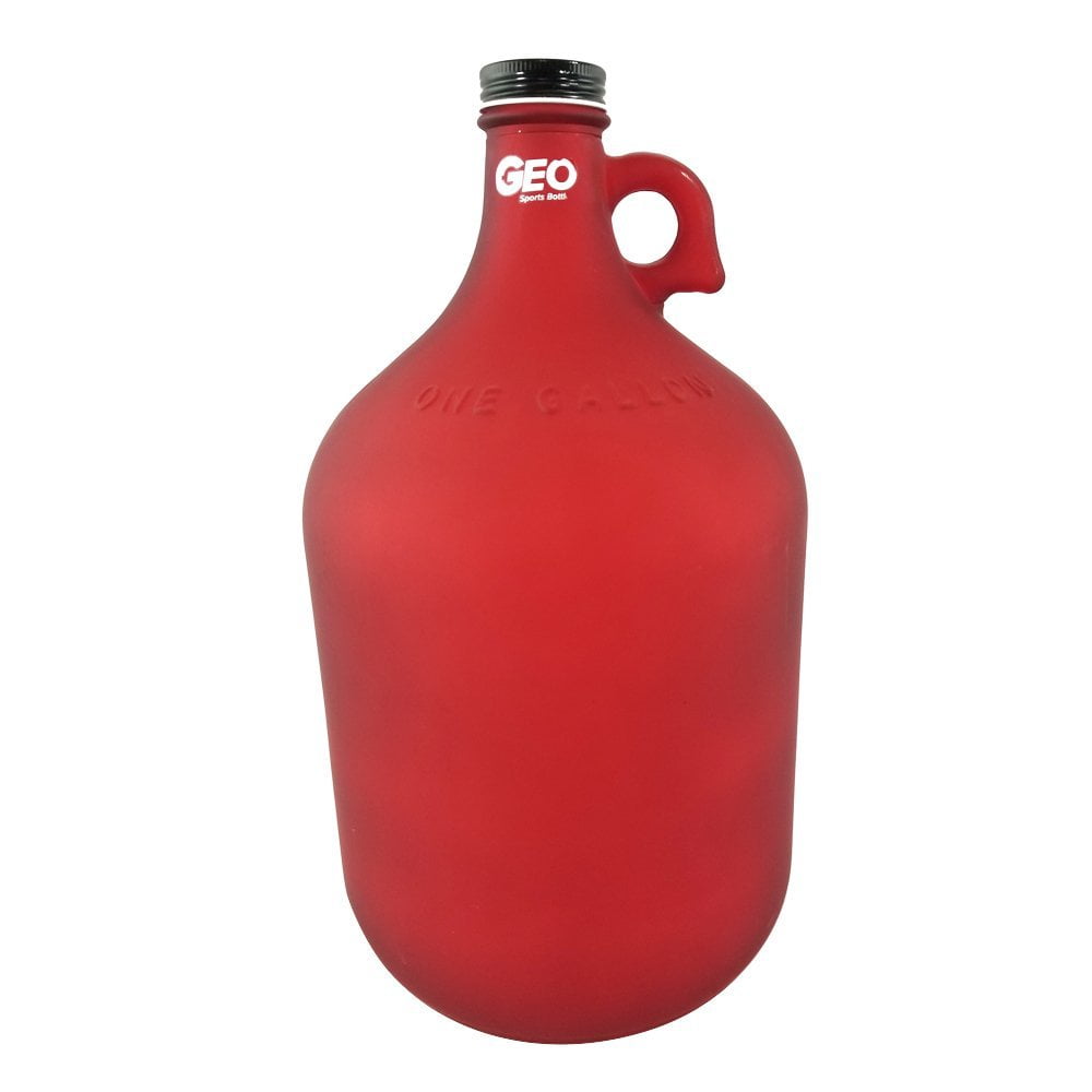 1 Gallon Glass Jug Reusable Water Bottle Jug BPA Free With Cap and ...