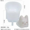 Cat silicone mold for milk jelly, ice cube, mousse, DIY tool for ...