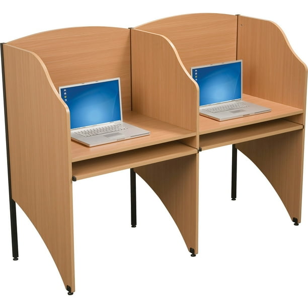 MooreCo Double Desk with Partition - Walmart.com - Walmart.com