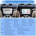 Podofo Android 15.0 Car Stereo 7 Inch Touch Screen 4G+64G CarPlay Radio ...