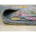 Hand-tufted Wool Blue Traditional Floral Suzani Rug - Walmart.com