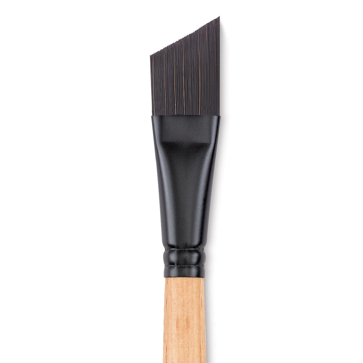 Princeton Brush Catalyst Polytip Short Handle Bristle Brush, Angle ...