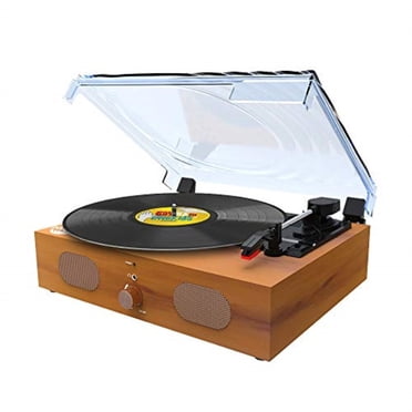 Back To The 50's 3 Speed Wooden Turntable - Walmart.com