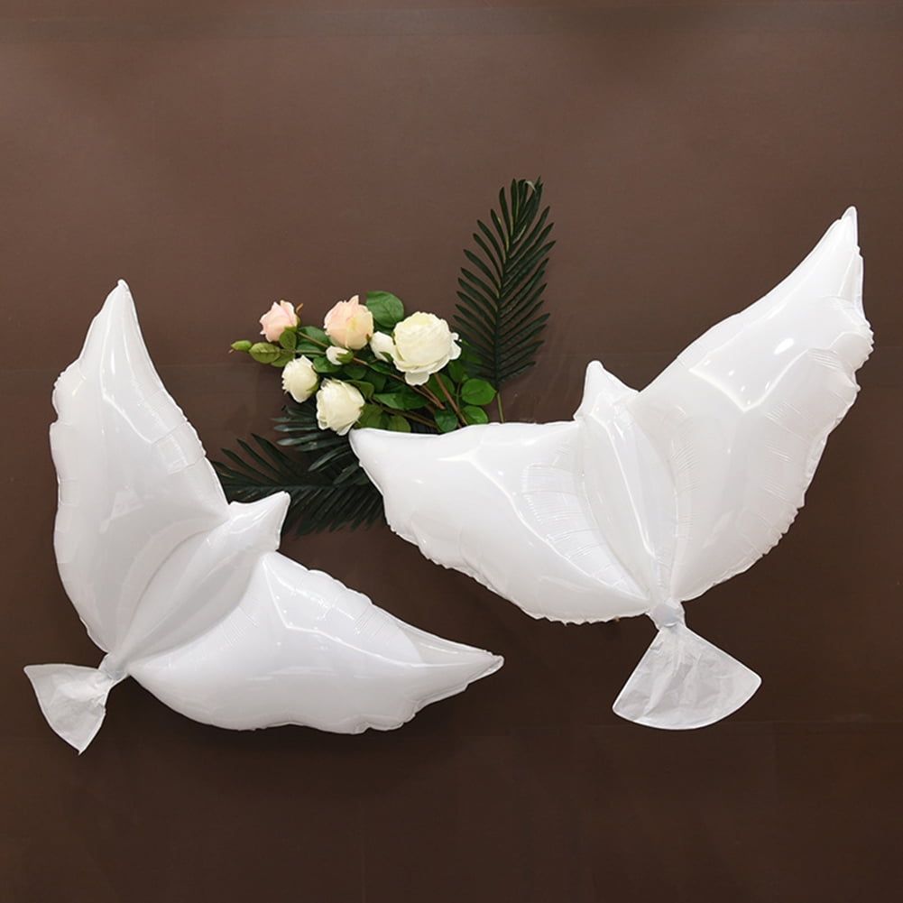 Dream Lifestyle 1/4 PCS White Dove Balloons Memorial Balloons ...