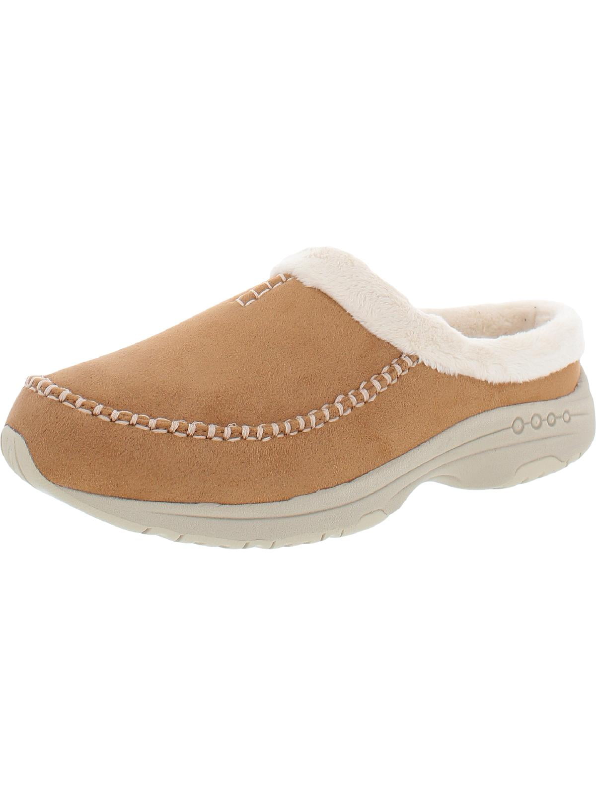 Easy Spirit Womens Travel Furr 2 Faux Fur Cozy Loafer Slippers ...