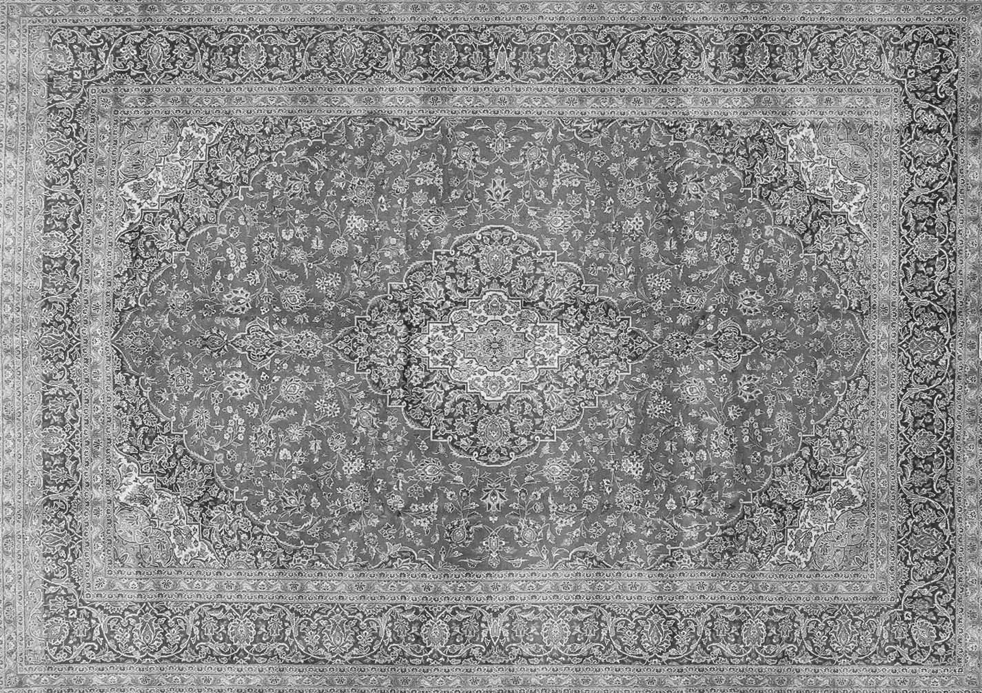 Ahgly Company Indoor Rectangle Medallion Gray Traditional Area Rugs, 2 ...