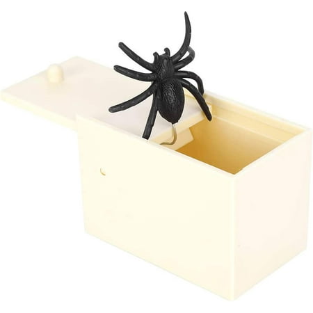 Spider Prank Box,Fake Spider Wooden Box,Wooden Surprise Box Prank ...