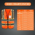 AYKRM Orange High Vis Reflective Safety Vest for Women Men Security ...