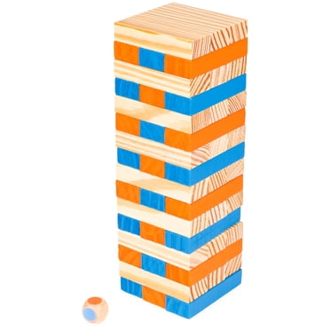 "72-pc Mini Tumbling Tower Game Set, 2""X2""X8"", for Kids & Adults ...