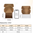 50 Pack 6x4x3 Small Shipping Boxes, White Corrugated Cardboard ...