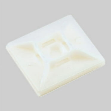 1.5" White Super-Stick Cable Tie Mounts - (pack of 10) - Walmart.com